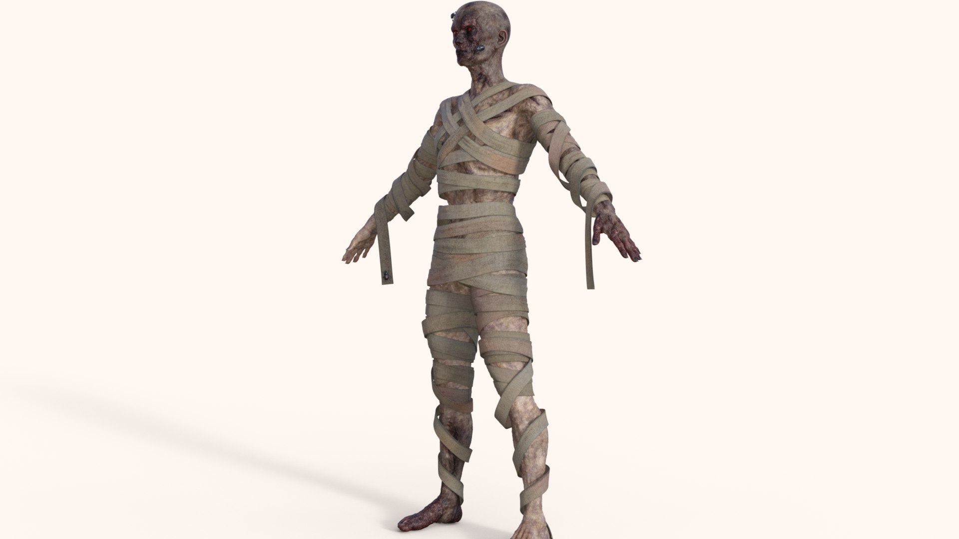 Bandaged Mummy Rigged 3D Model - TurboSquid 2186783
