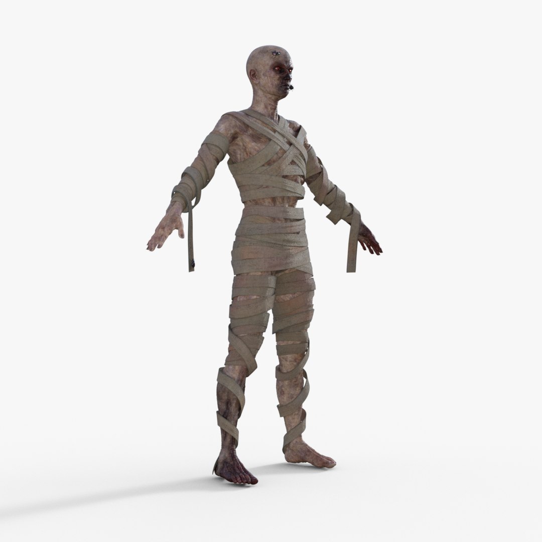 Bandaged Mummy Rigged 3D Model - TurboSquid 2186783