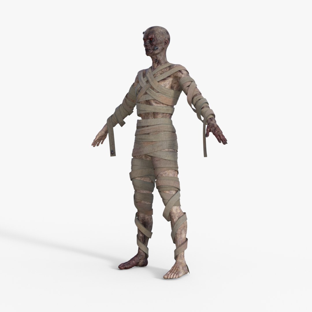 Bandaged Mummy Rigged 3D Model - TurboSquid 2186783