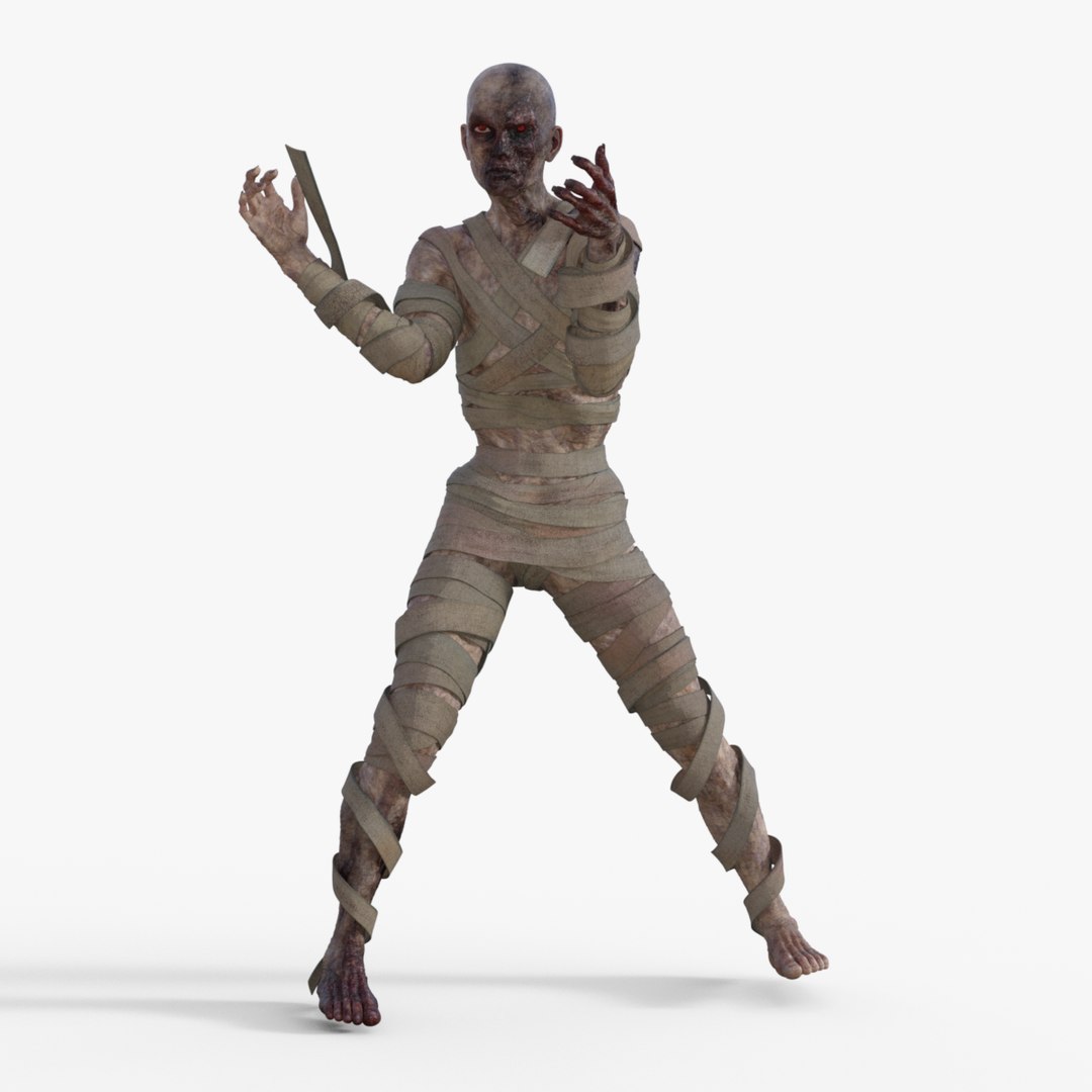 Bandaged Mummy Rigged 3D Model - TurboSquid 2186783