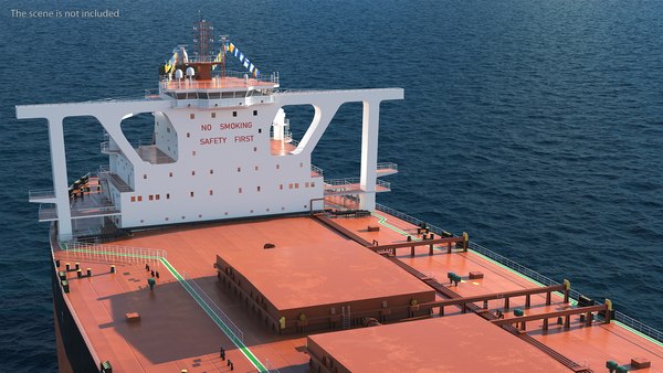 3D model Bulk Carrier Ship Dirty Empty - TurboSquid 1900290