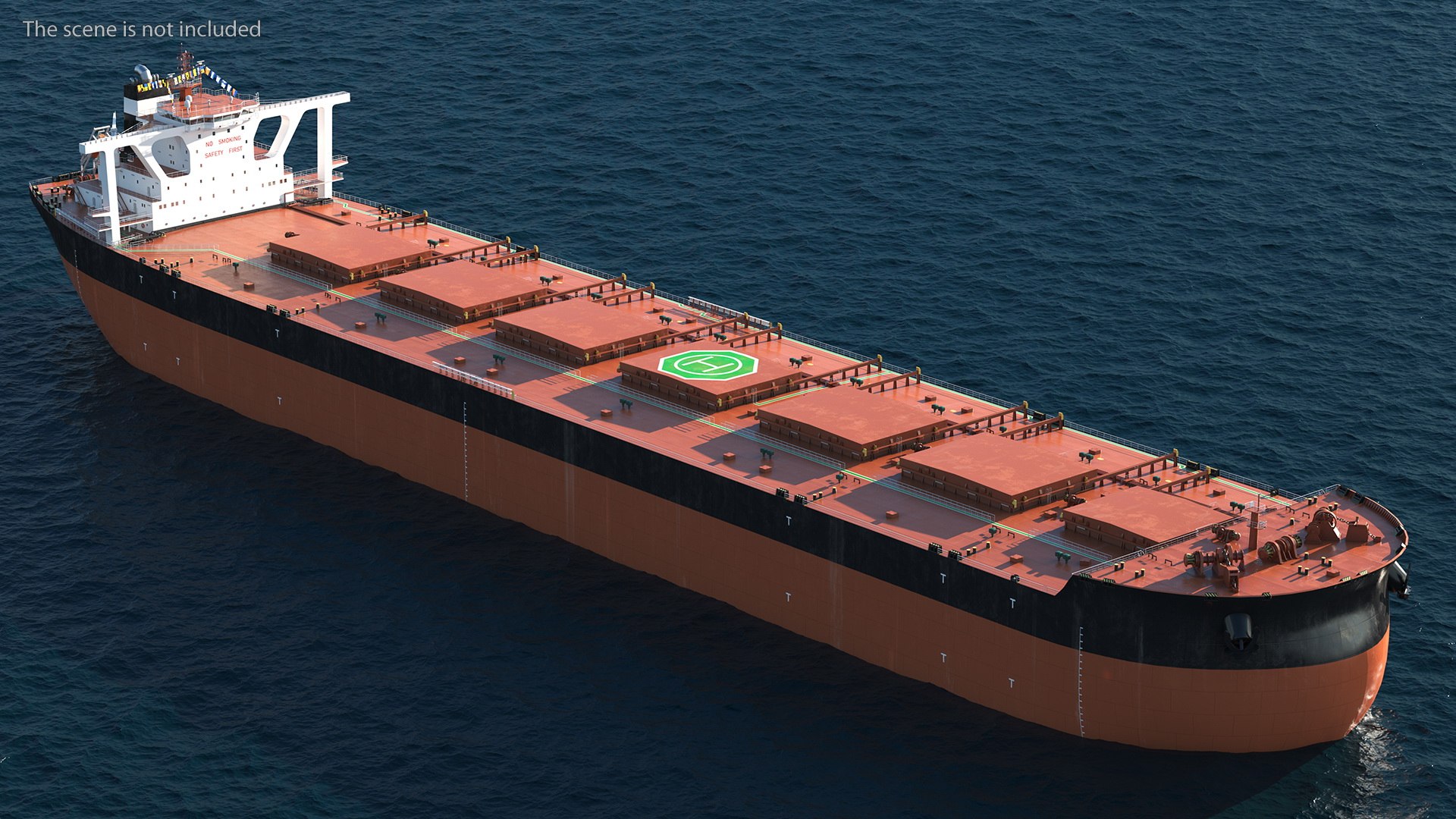 3D model Bulk Carrier Ship Dirty Empty - TurboSquid 1900290