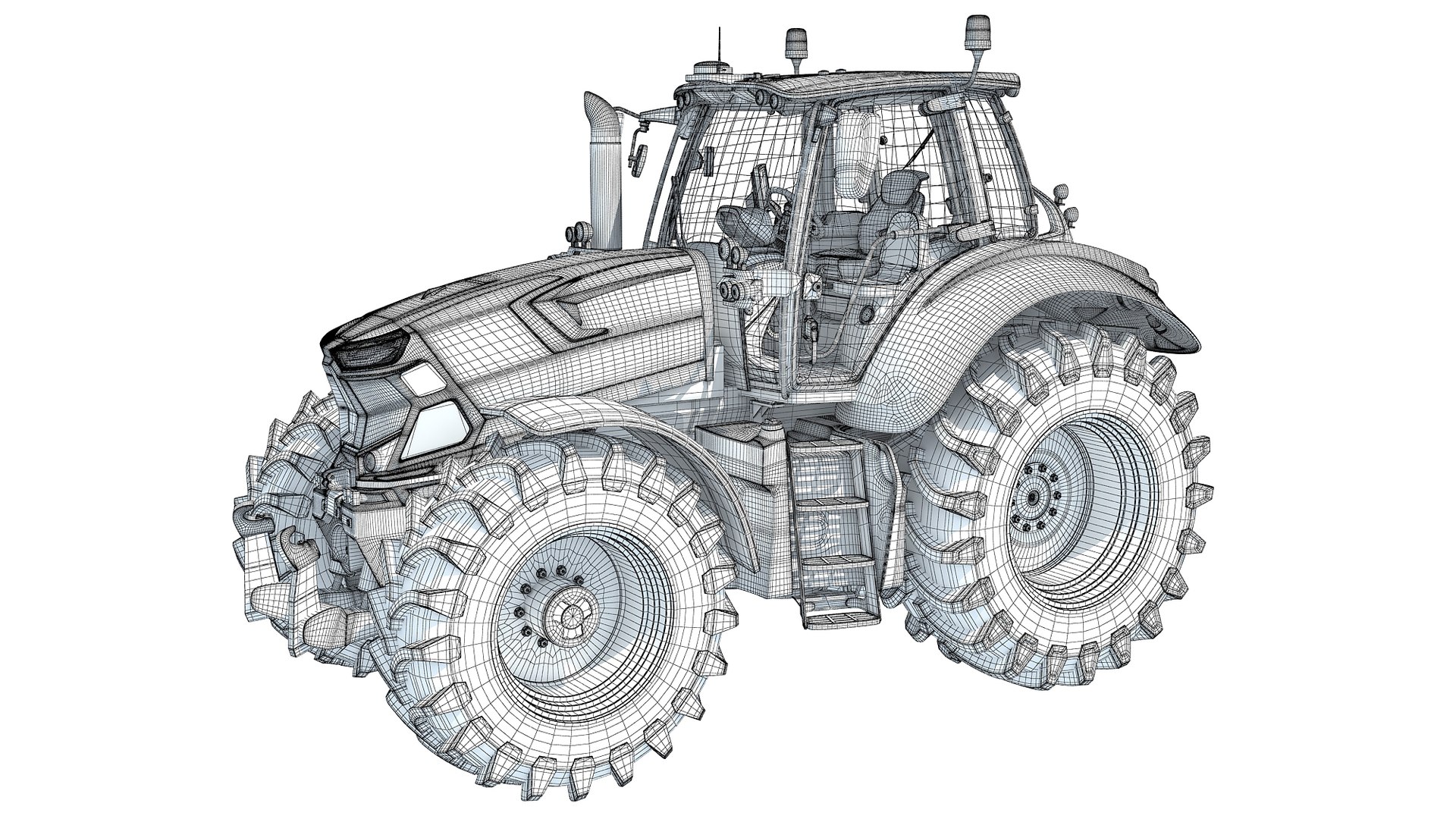 Farm Tractor 3D Model - TurboSquid 1622372