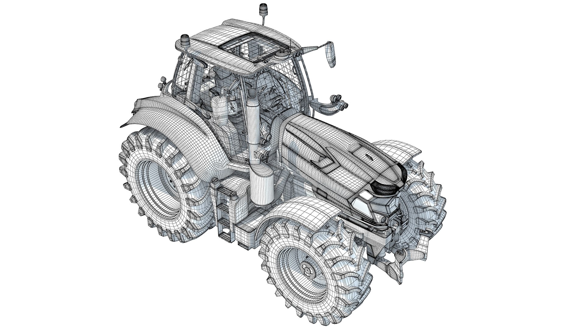 Farm tractor 3D model - TurboSquid 1622372