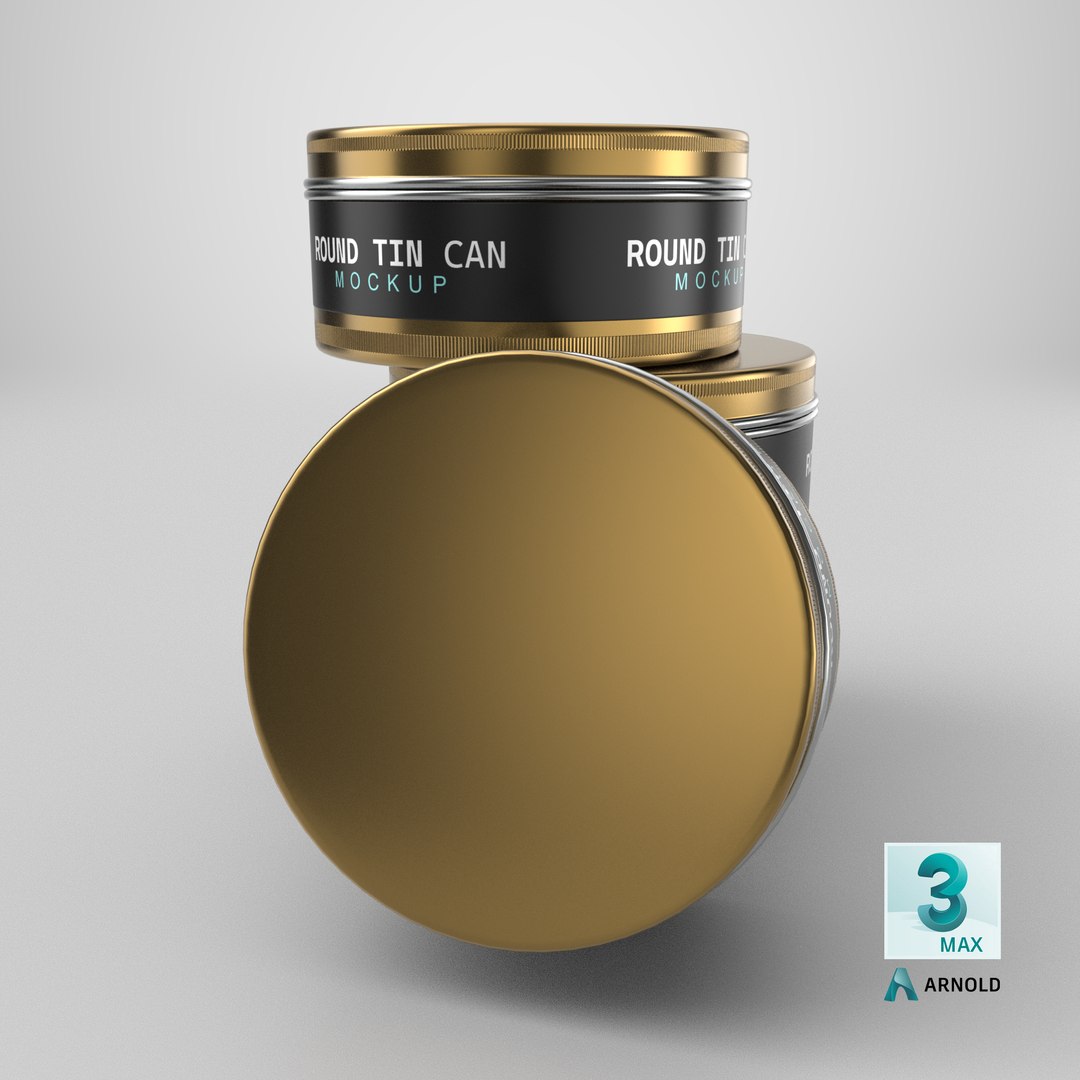 3D Rounded Tin Can 2 Model - TurboSquid 2334947