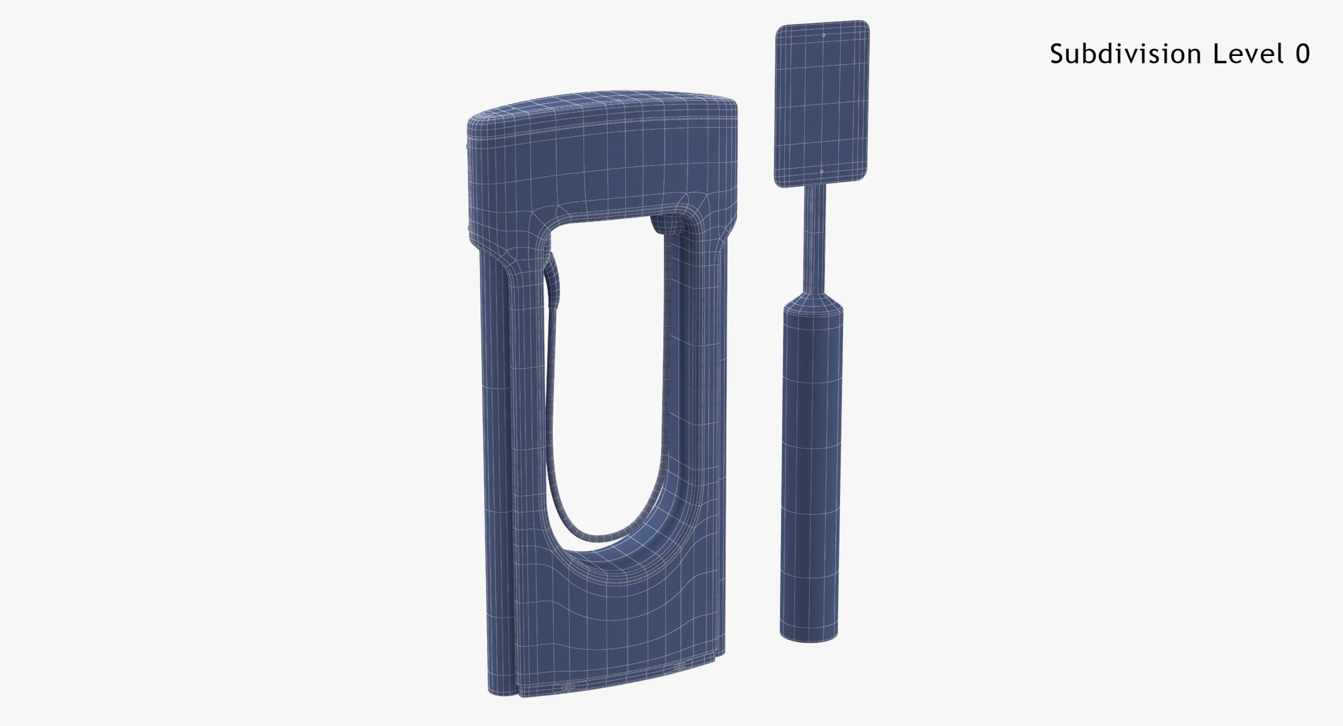 EV Charging Station 03 Clean and Dirty(1) 3D model - TurboSquid 1895186