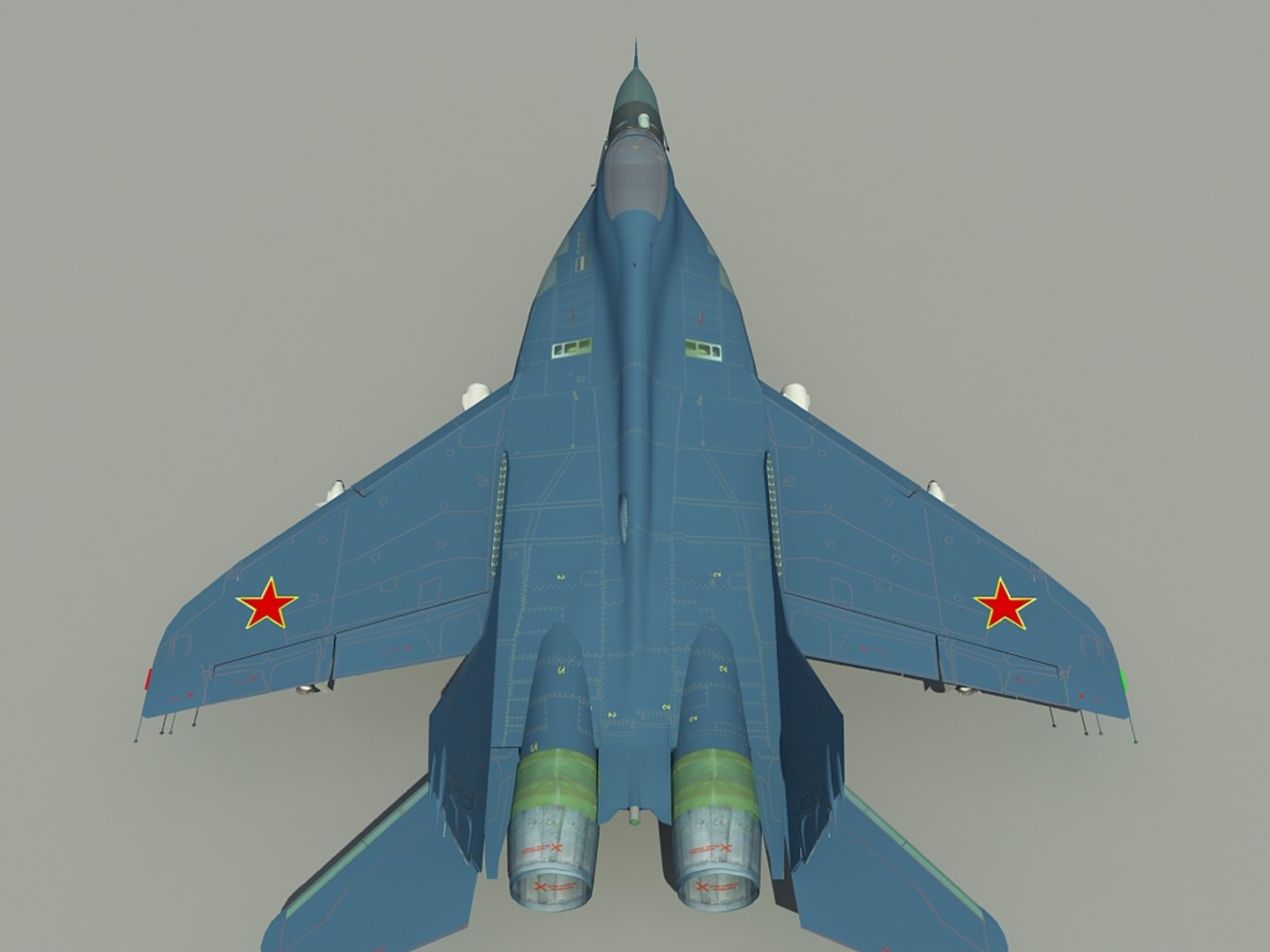 3d mig mig-29 model