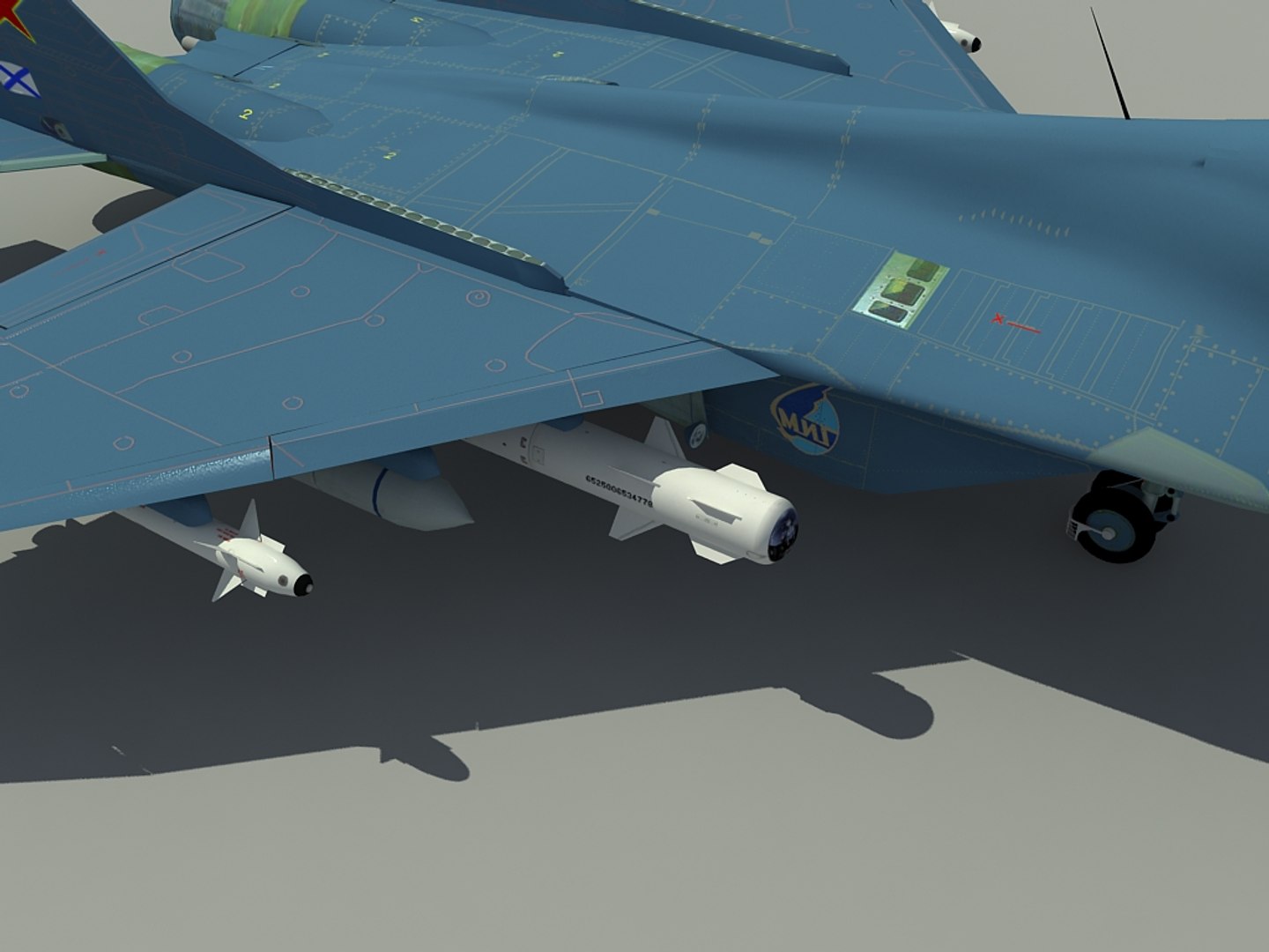 3d mig mig-29 model