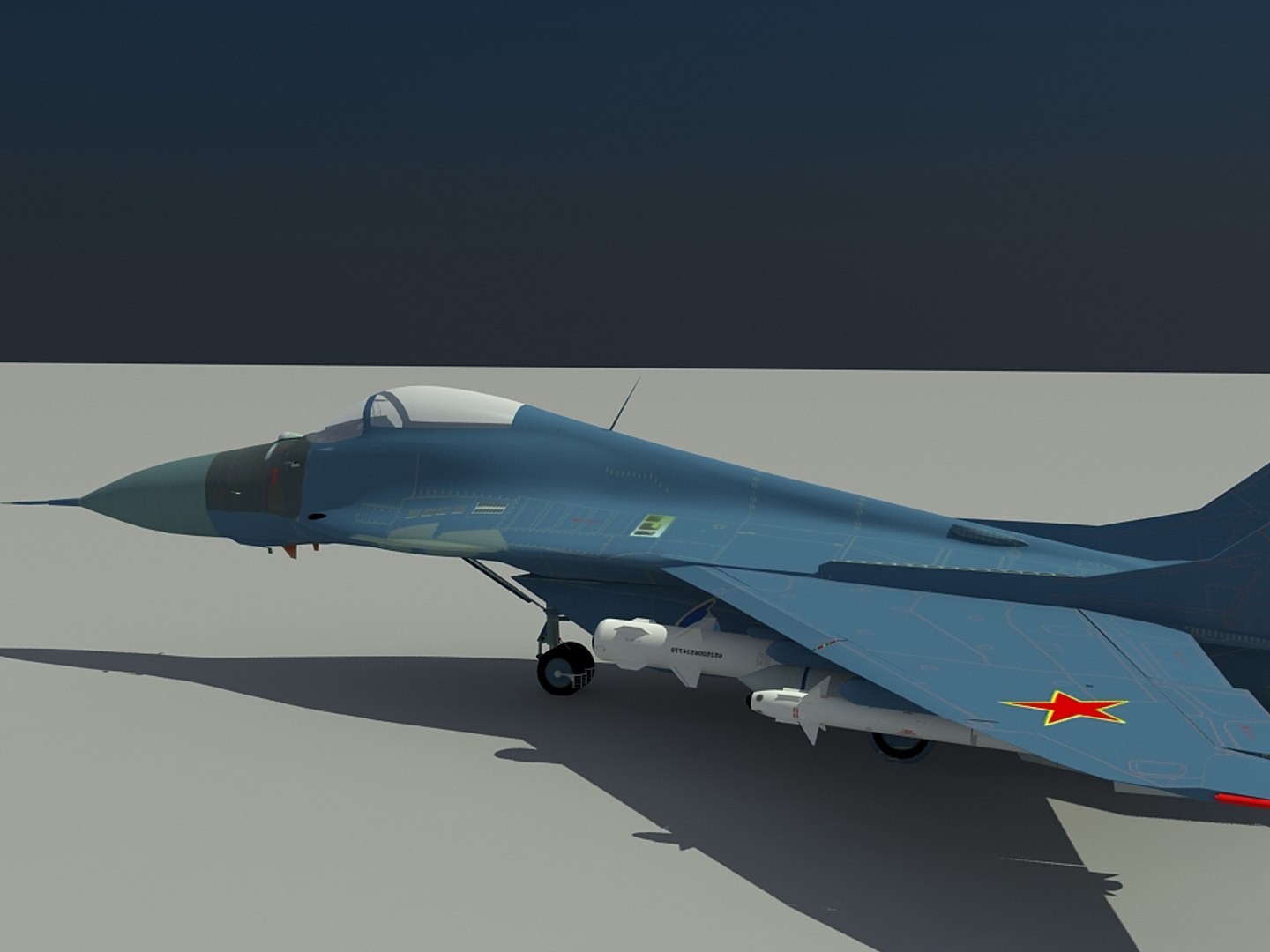 3d mig mig-29 model