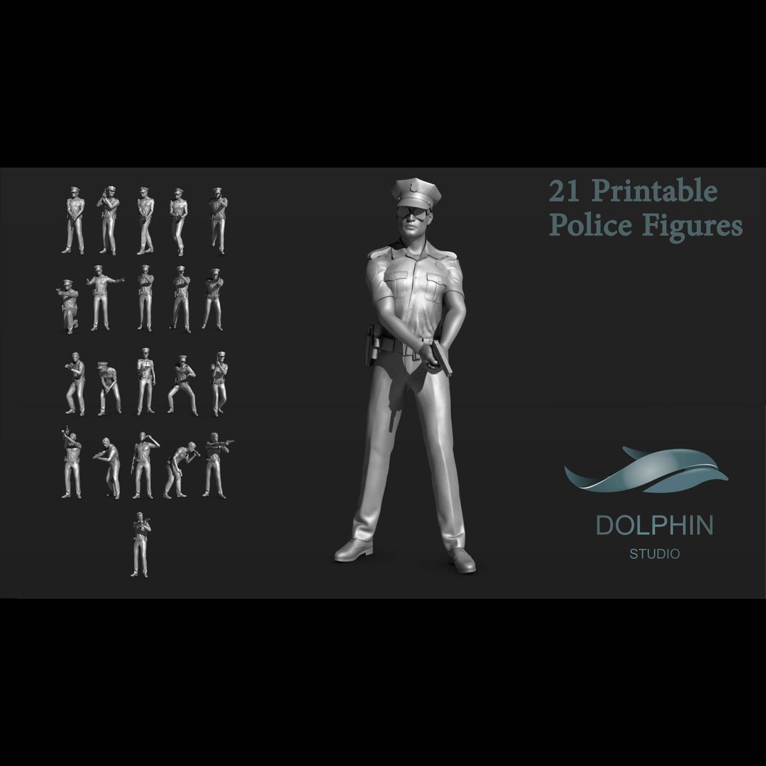 Police Figure Set 01 3D Model - TurboSquid 1737771