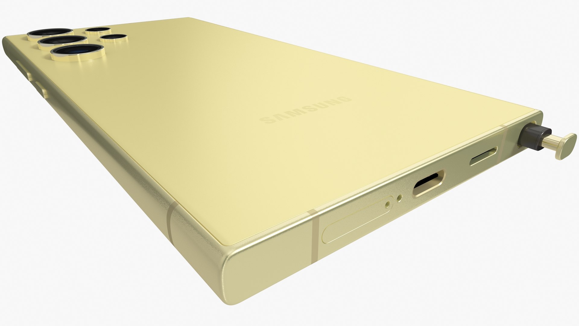 Samsung Galaxy S24 Ultra Yellow 3D Model - TurboSquid 2178896