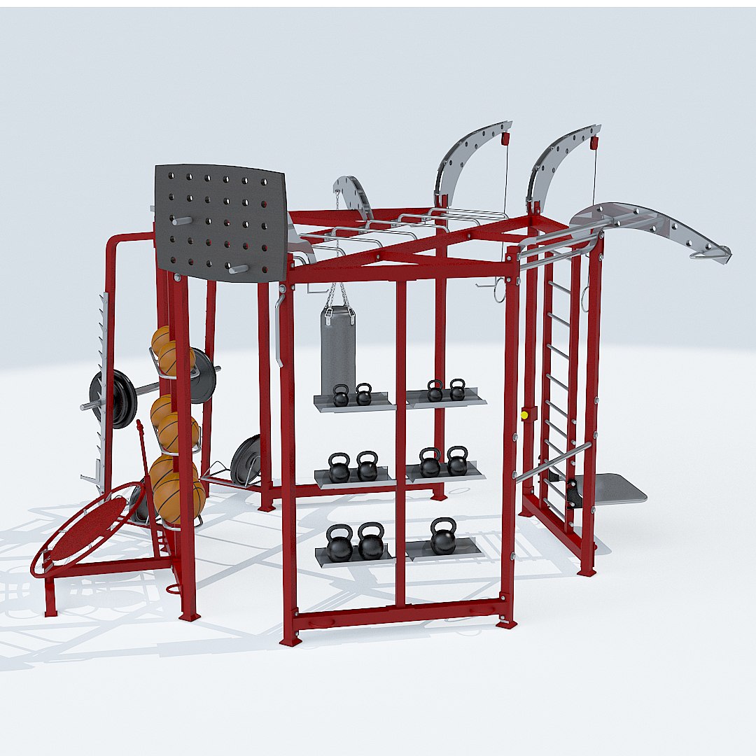Sports Center Gym Machine 3D Model - TurboSquid 1171731