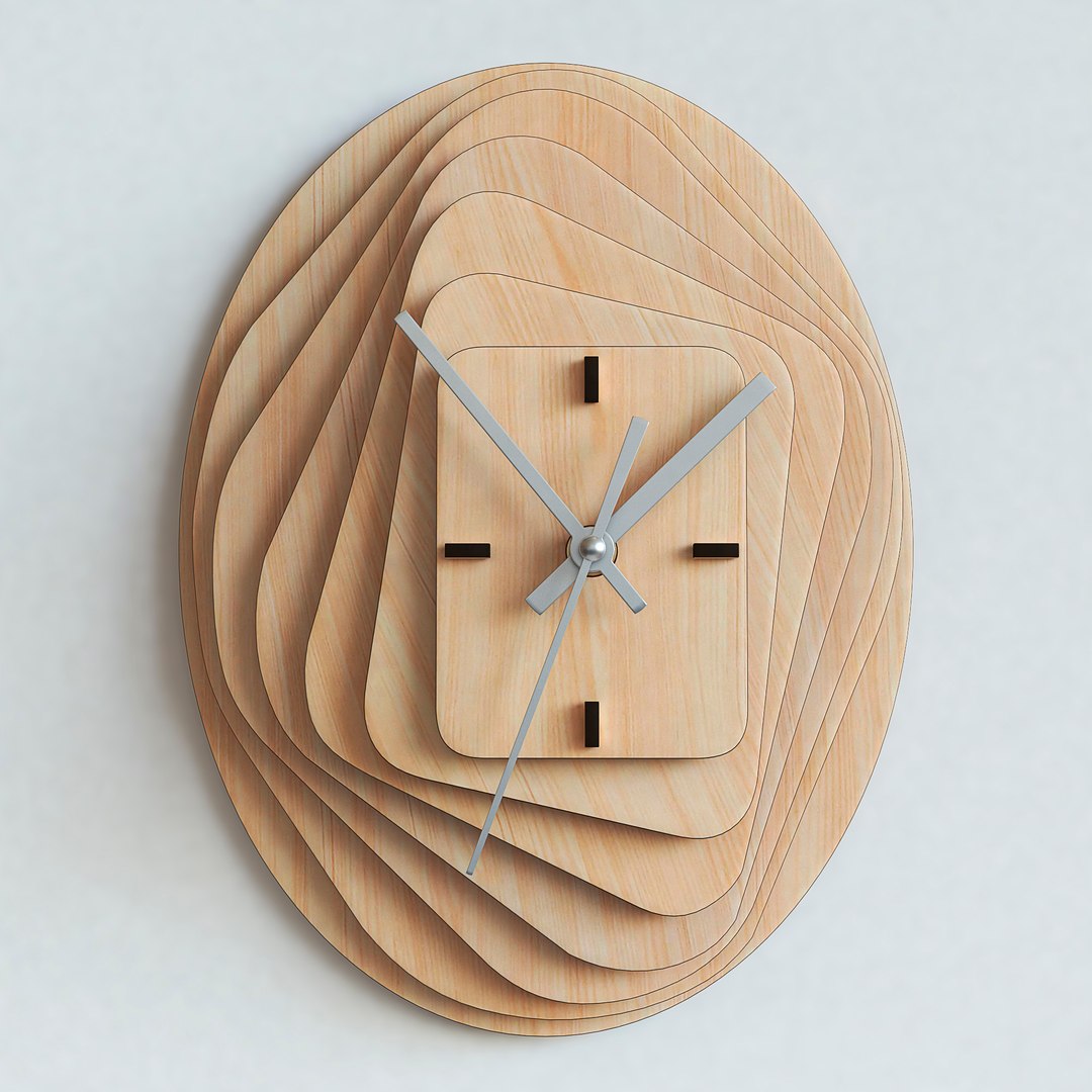 Wall Clock 3D Model - TurboSquid 1632430