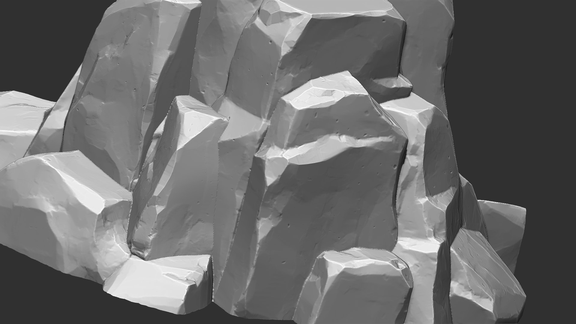 3D Mountain Rock Zbrush Sculpt - TurboSquid 2057286