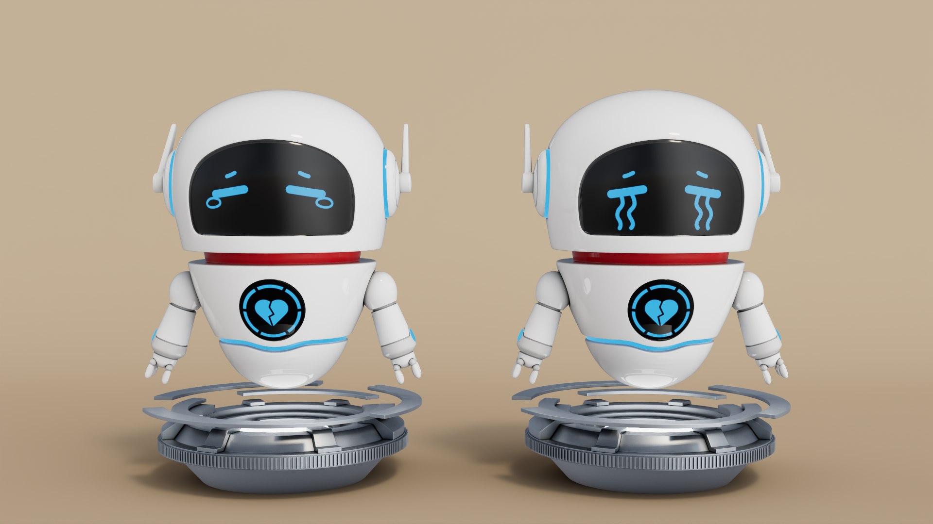 3D Model Rigged Cartoon Cute Robot - TurboSquid 2268374