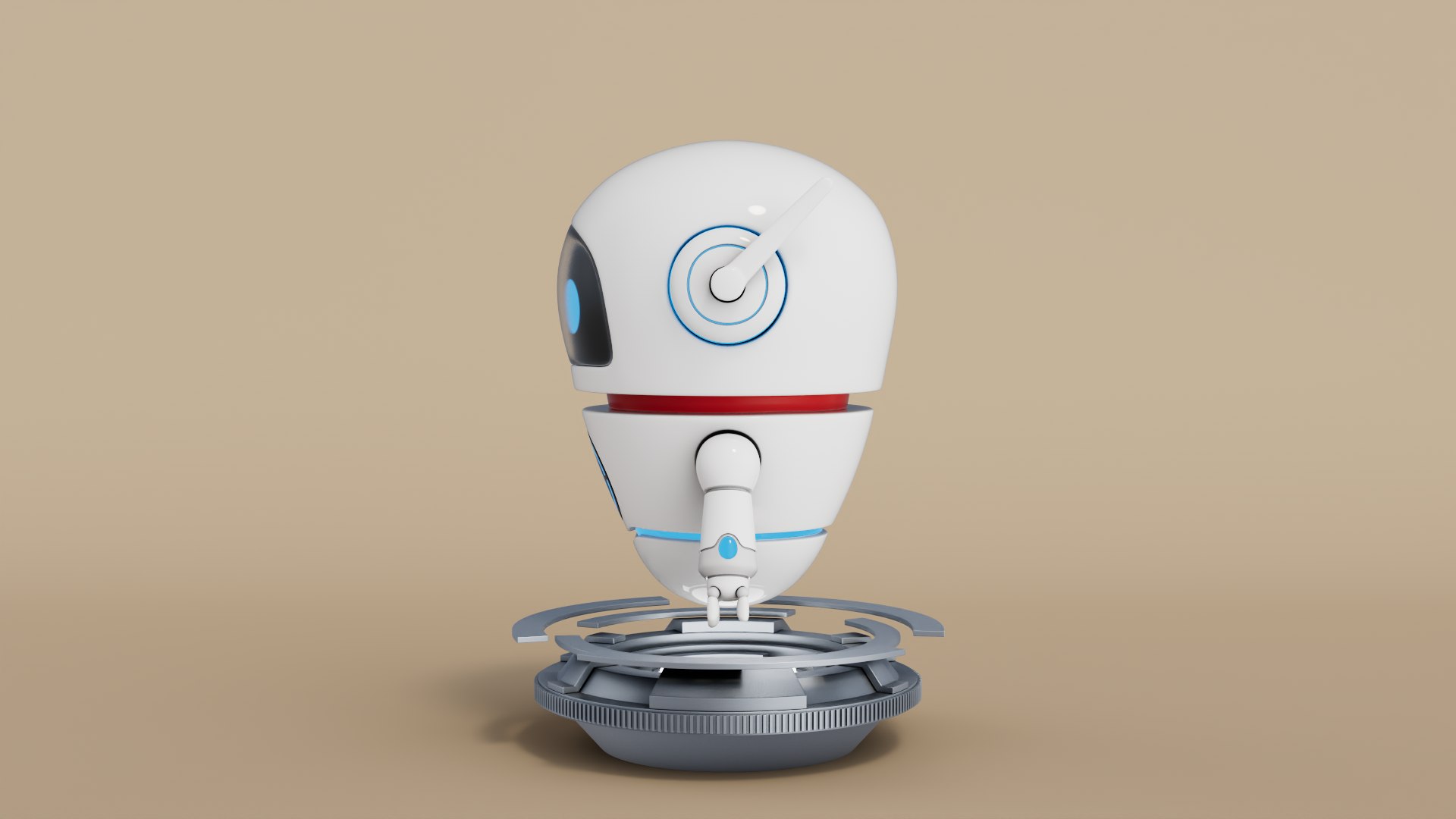 3D Model Rigged Cartoon Cute Robot - TurboSquid 2268374