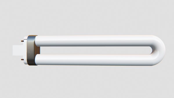 3d model fluorescent light lamp