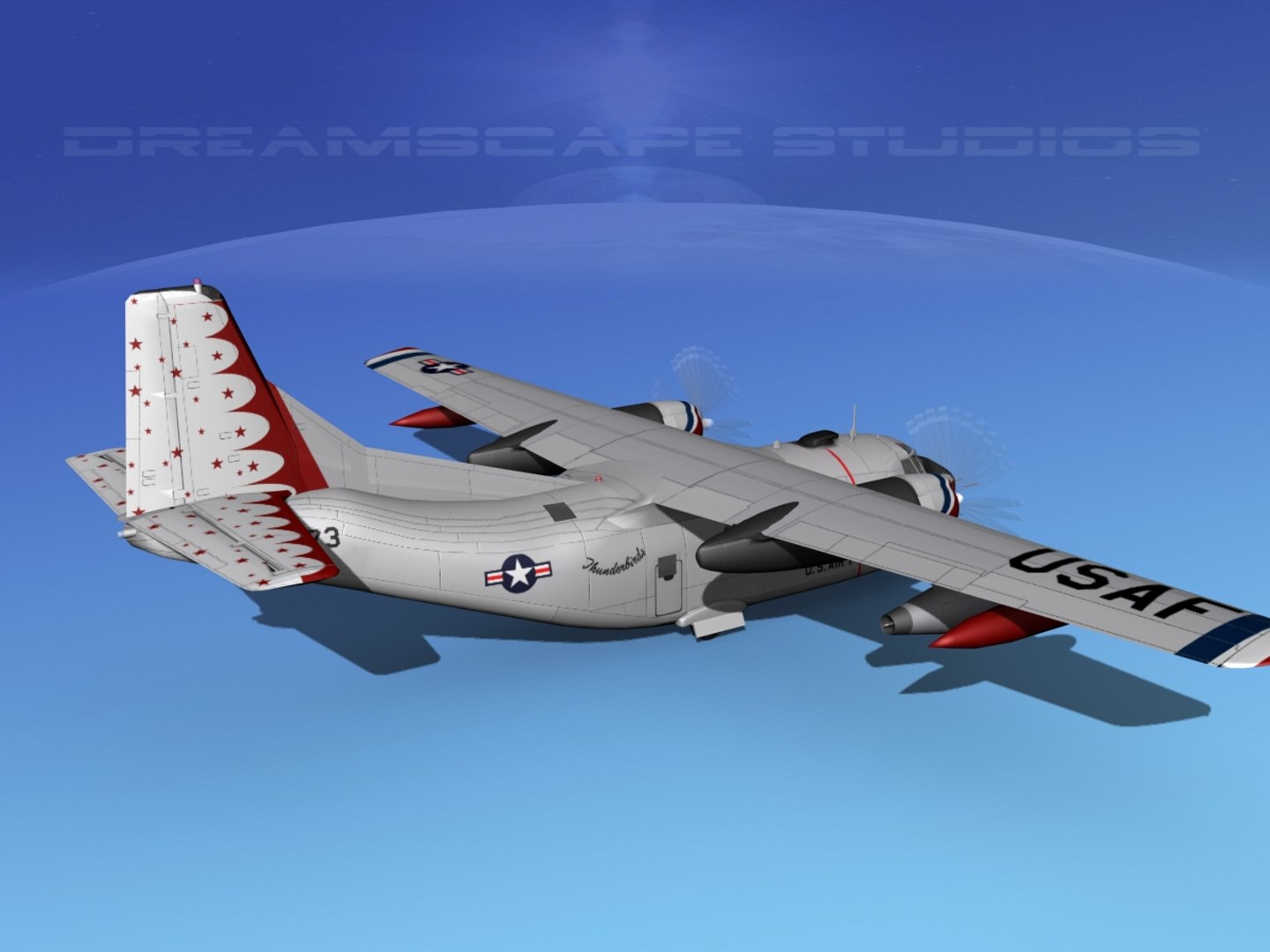 3D Aircraft Fairchild C-123 Provider Model - TurboSquid 1307977