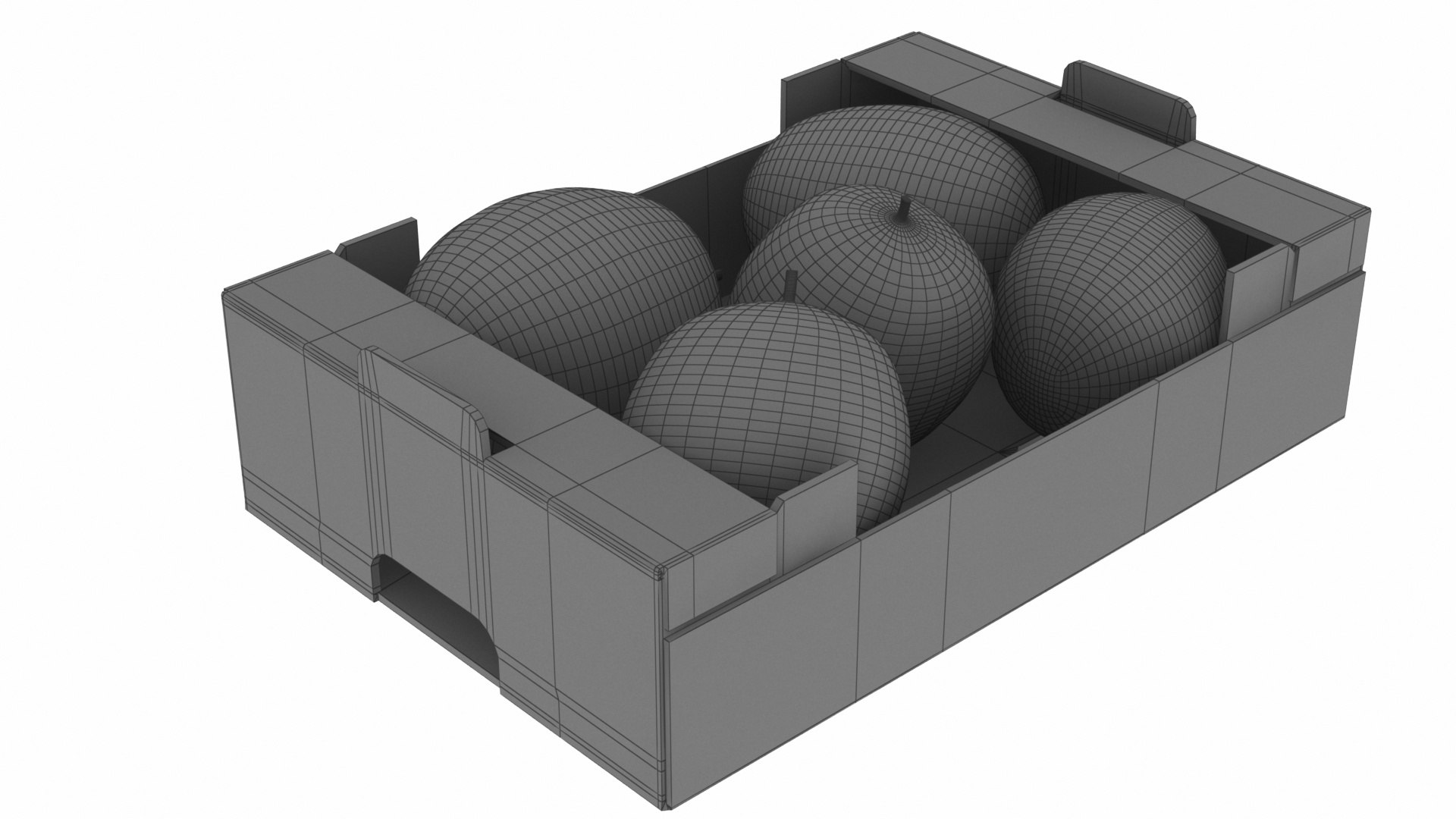 3D Fruit Cardboard Box Watermelons Model - TurboSquid 1542586