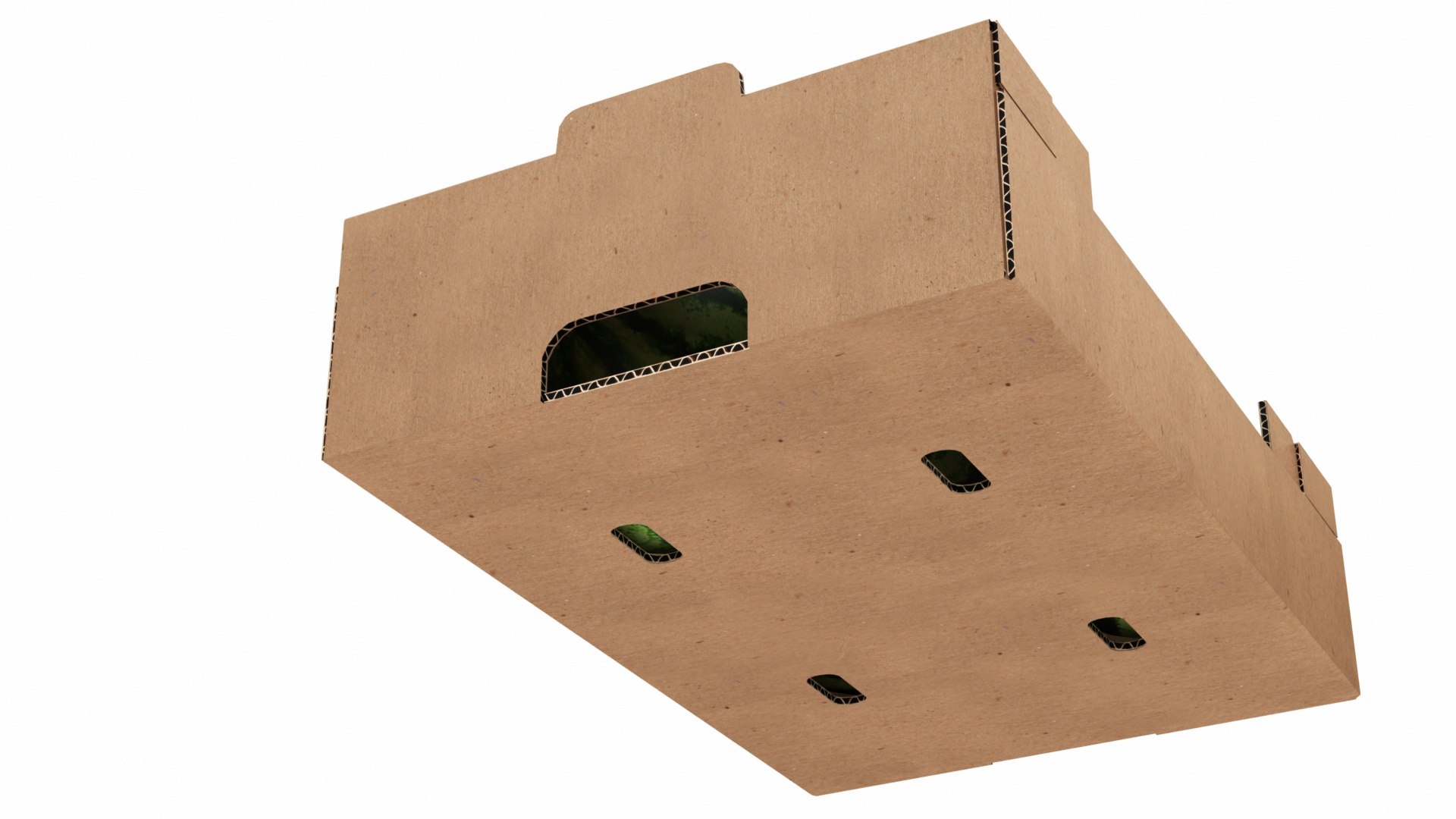 3D Fruit Cardboard Box Watermelons Model - TurboSquid 1542586