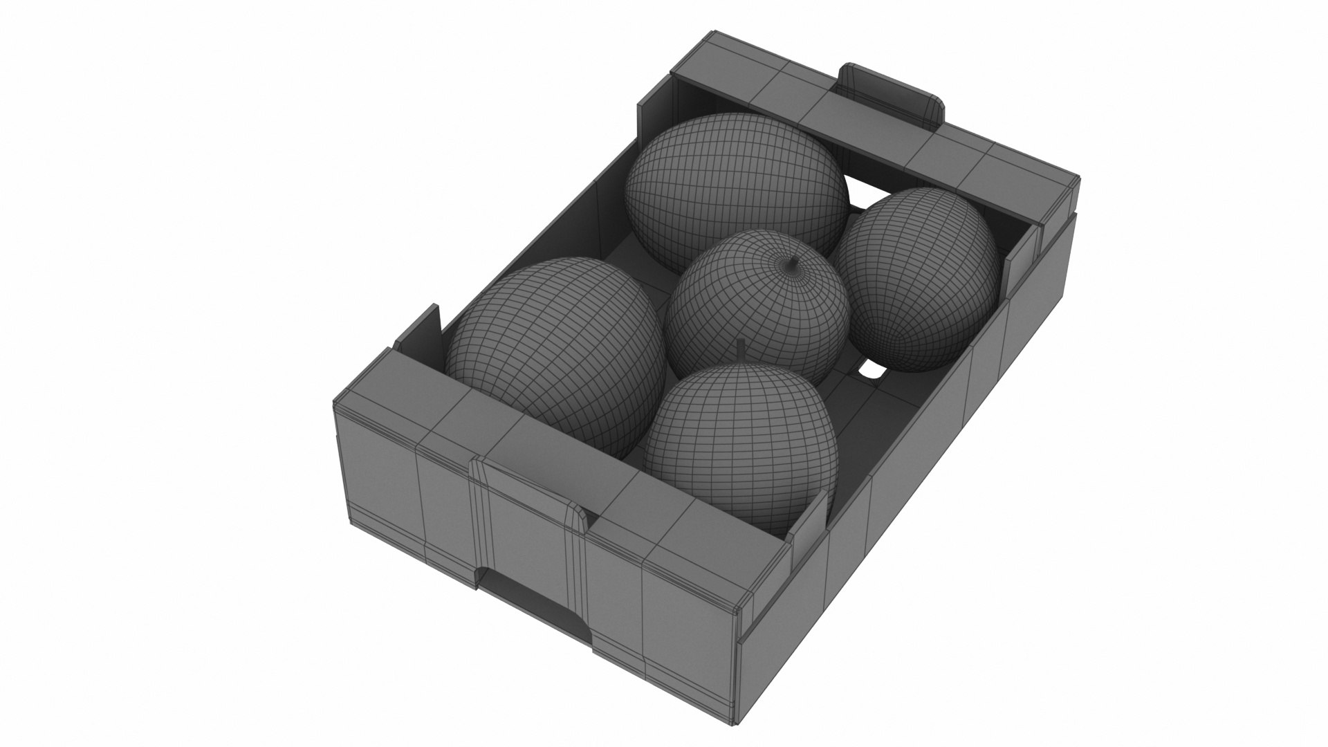 3D Fruit Cardboard Box Watermelons Model - TurboSquid 1542586