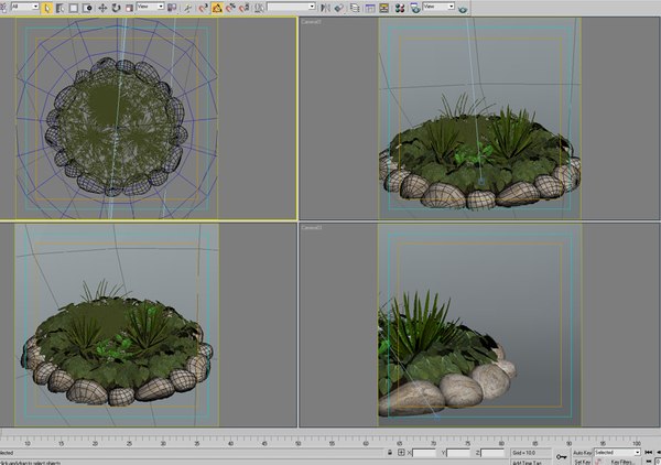 3ds max garden plant
