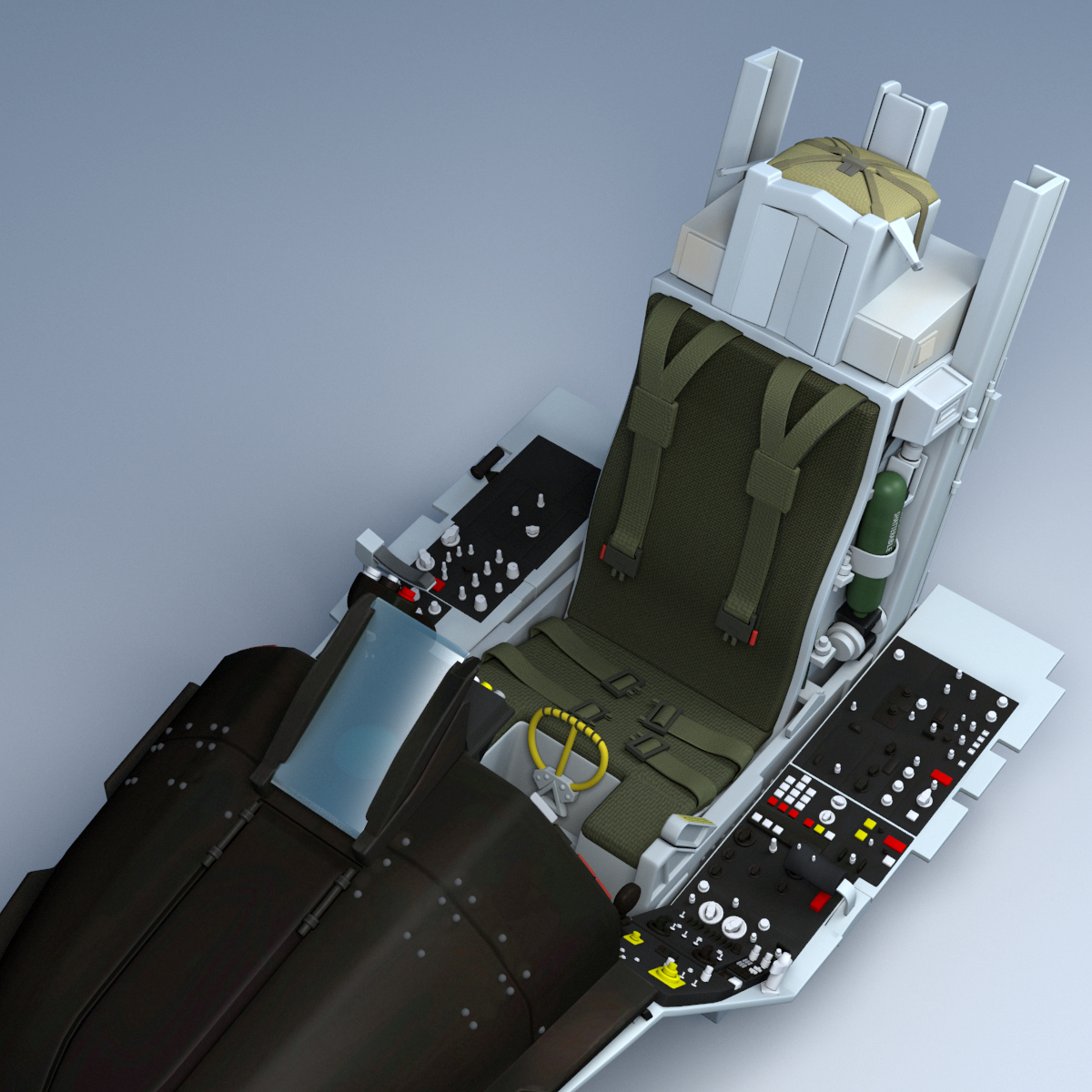 3d F16 Cockpit