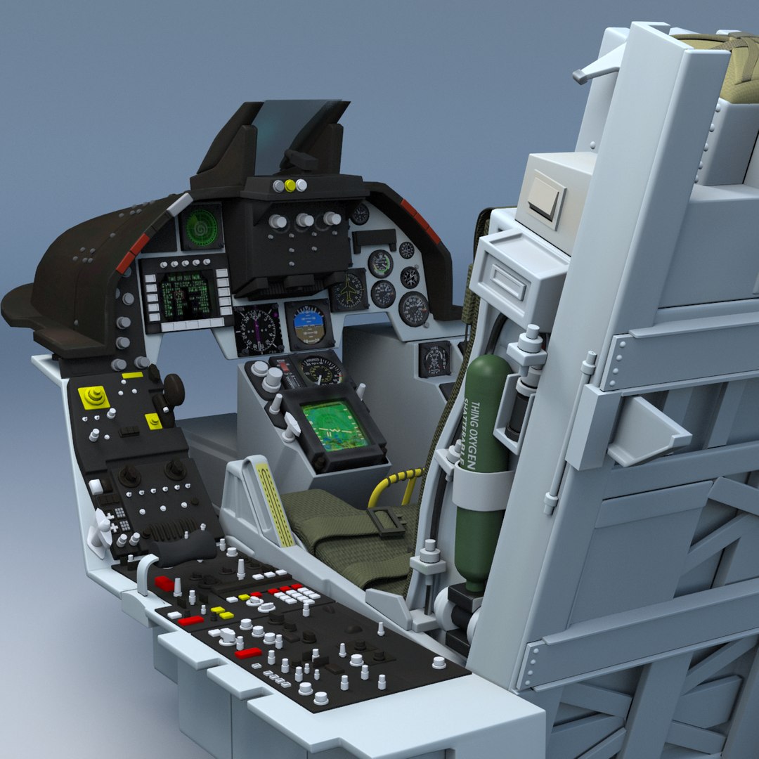 3d F16 Cockpit