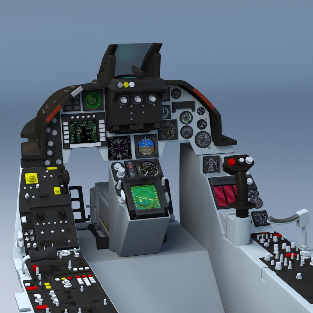 3d F16 Cockpit