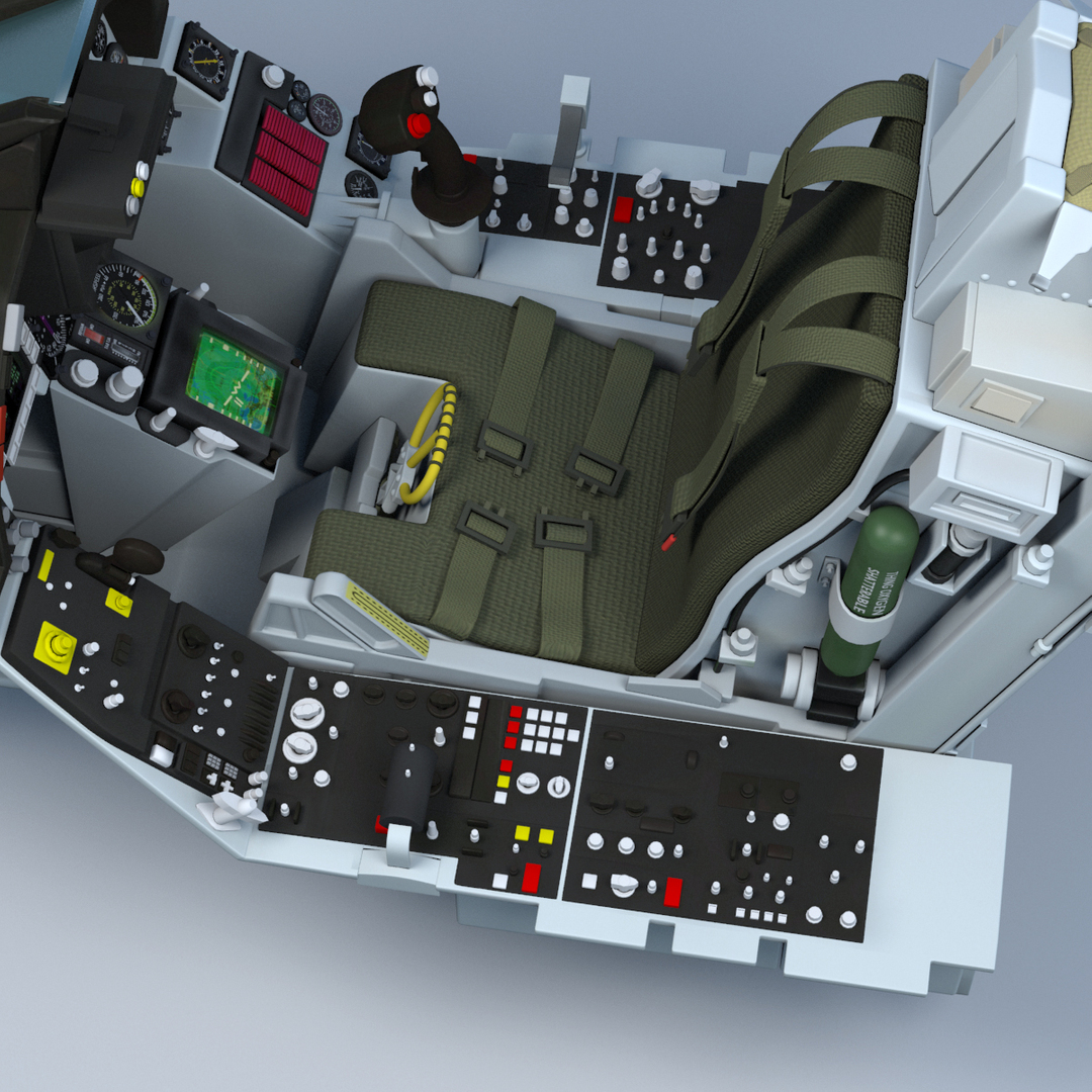 3d f16 cockpit