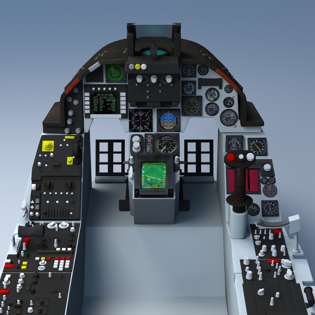 3d F16 Cockpit