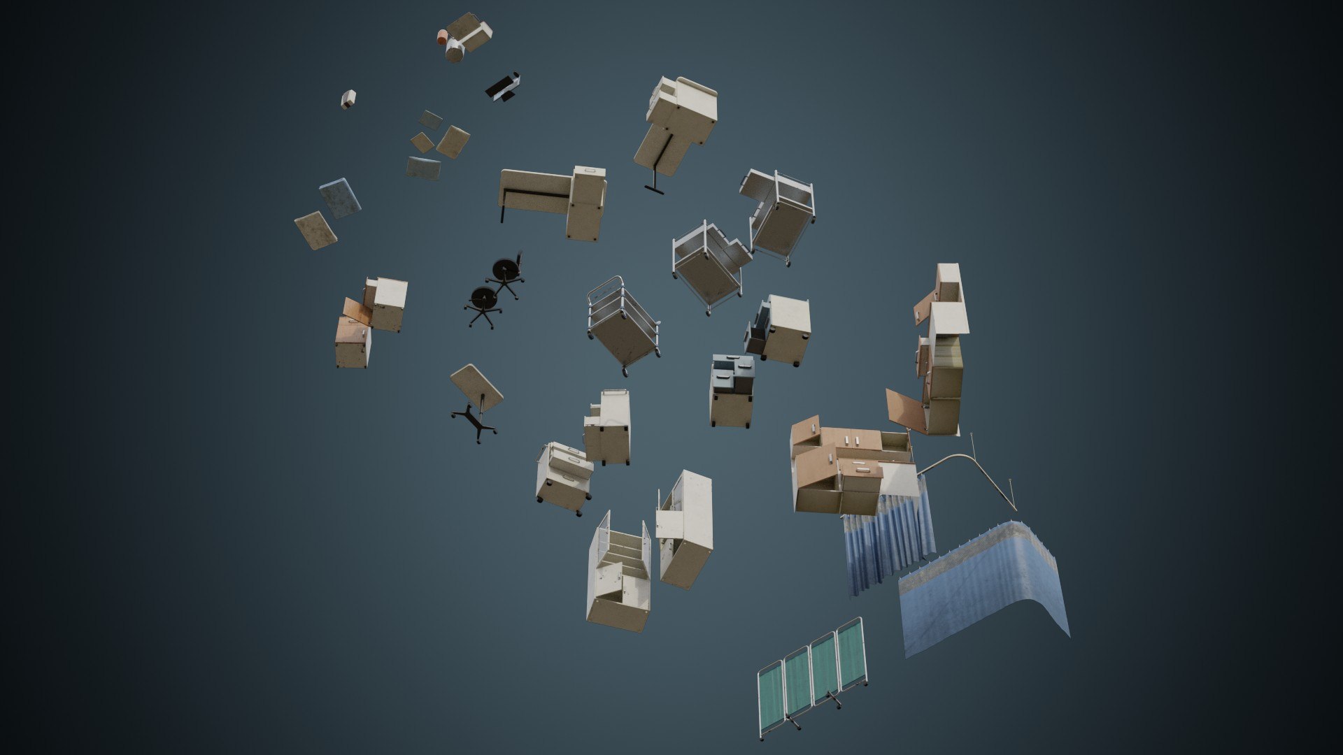 3D Hospital Props Collection 5B Model - TurboSquid 2159130