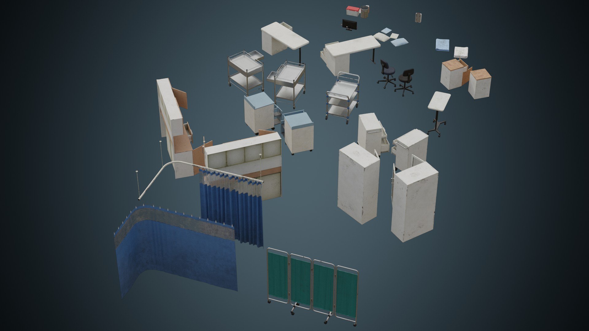 3D Hospital Props Collection 5B Model - TurboSquid 2159130
