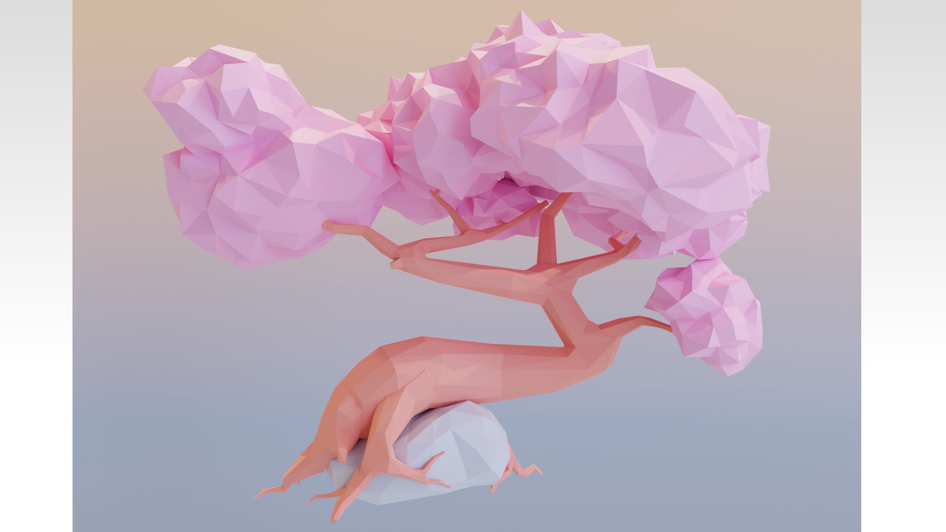 3D SAKURA Stylized Low-poly VR - AR Low-poly - TurboSquid 2038577