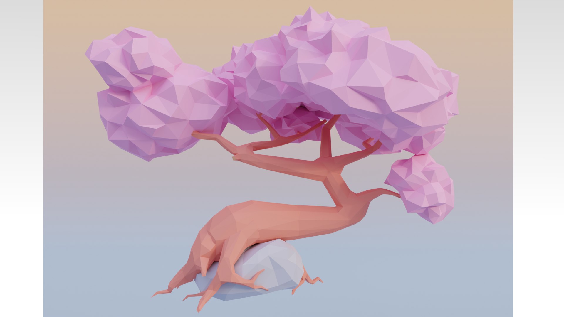 3D SAKURA Stylized Low-poly VR - AR Low-poly - TurboSquid 2038577