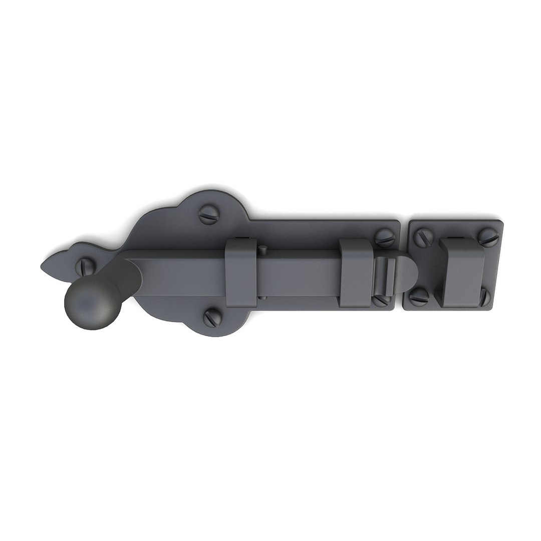 Slide Bolt Deadbolt Lock 3D Model - TurboSquid 1400017