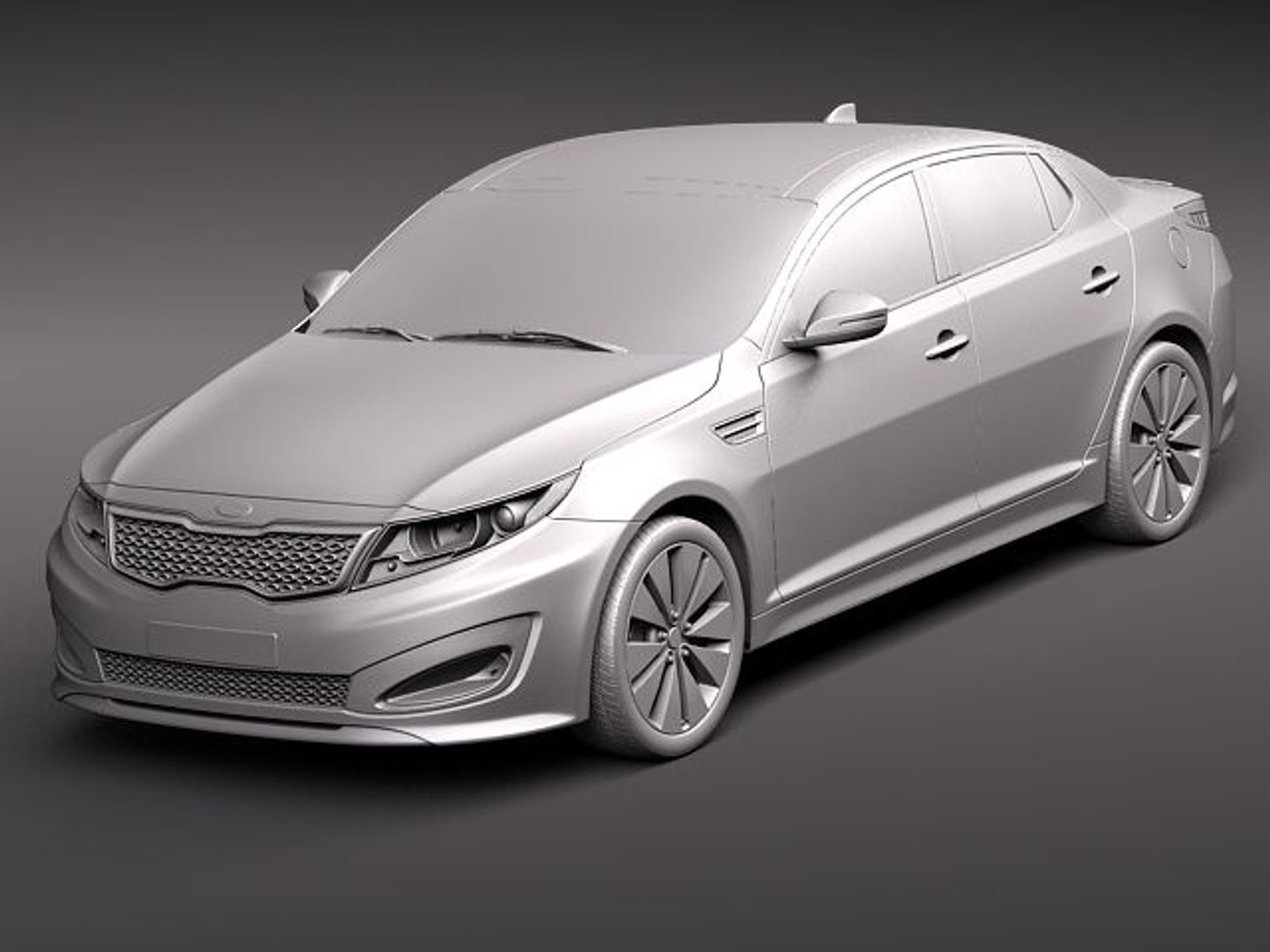 Kia Optima Sedan 2011 3d Model