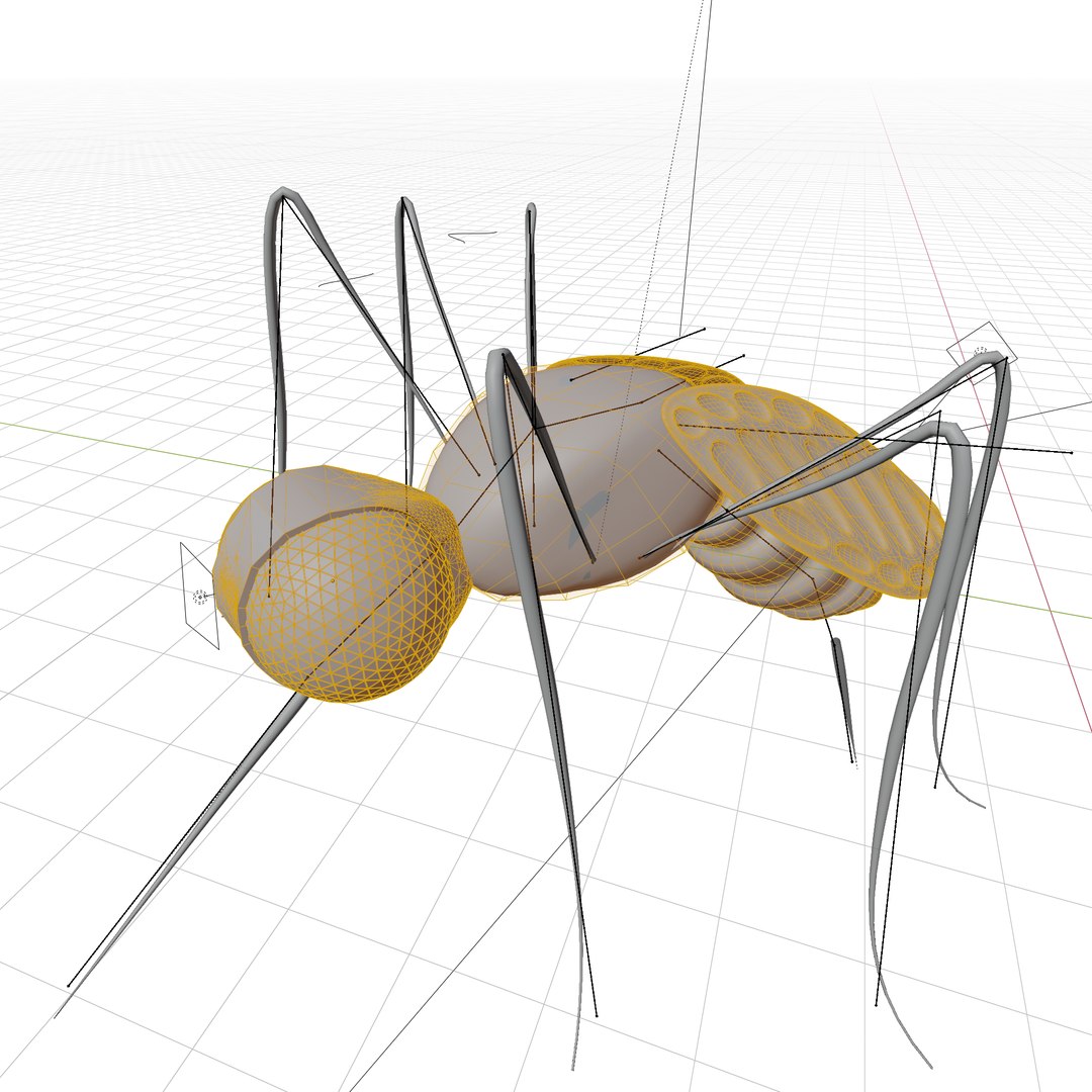 Cartoon Mosquito Model - TurboSquid 1972070