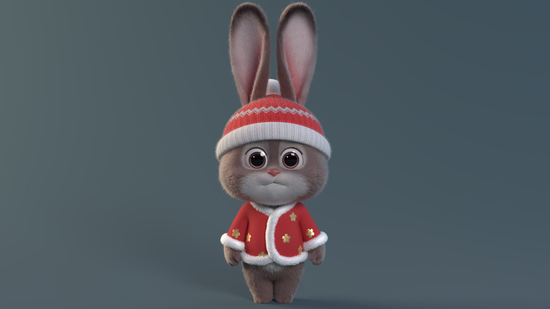 3D model Cartoon cute rabbit - TurboSquid 2165850
