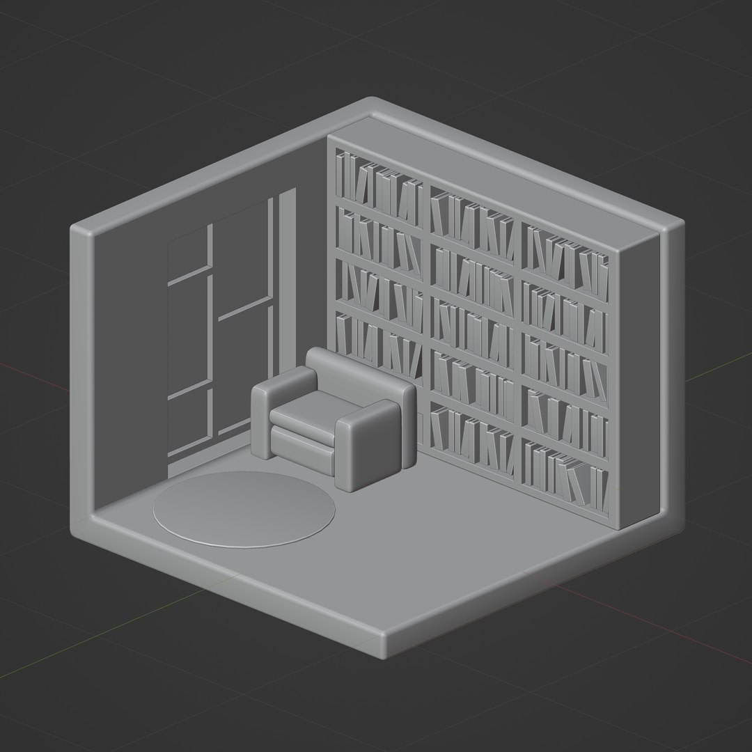 Library Room 3D Model - TurboSquid 2232606