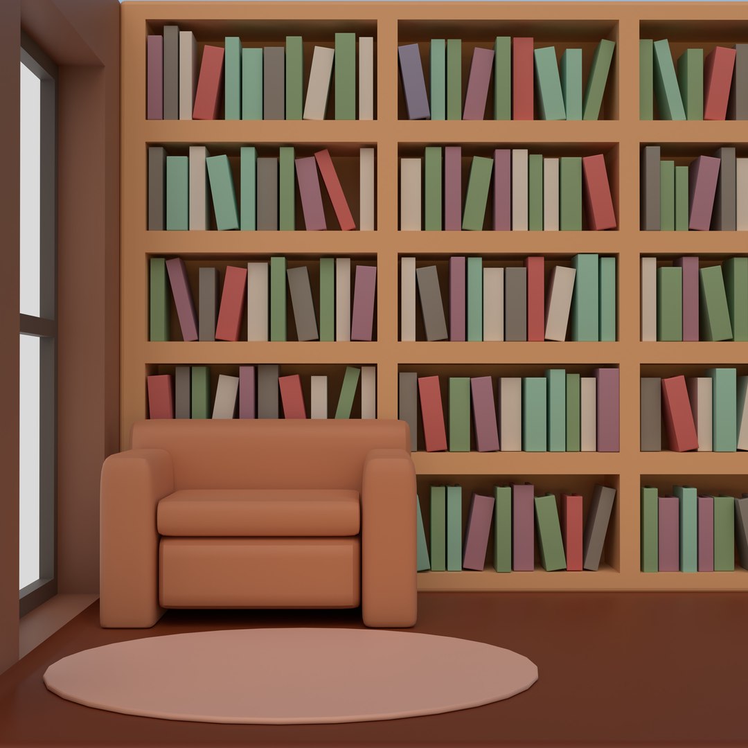 Library Room 3D Model - TurboSquid 2232606