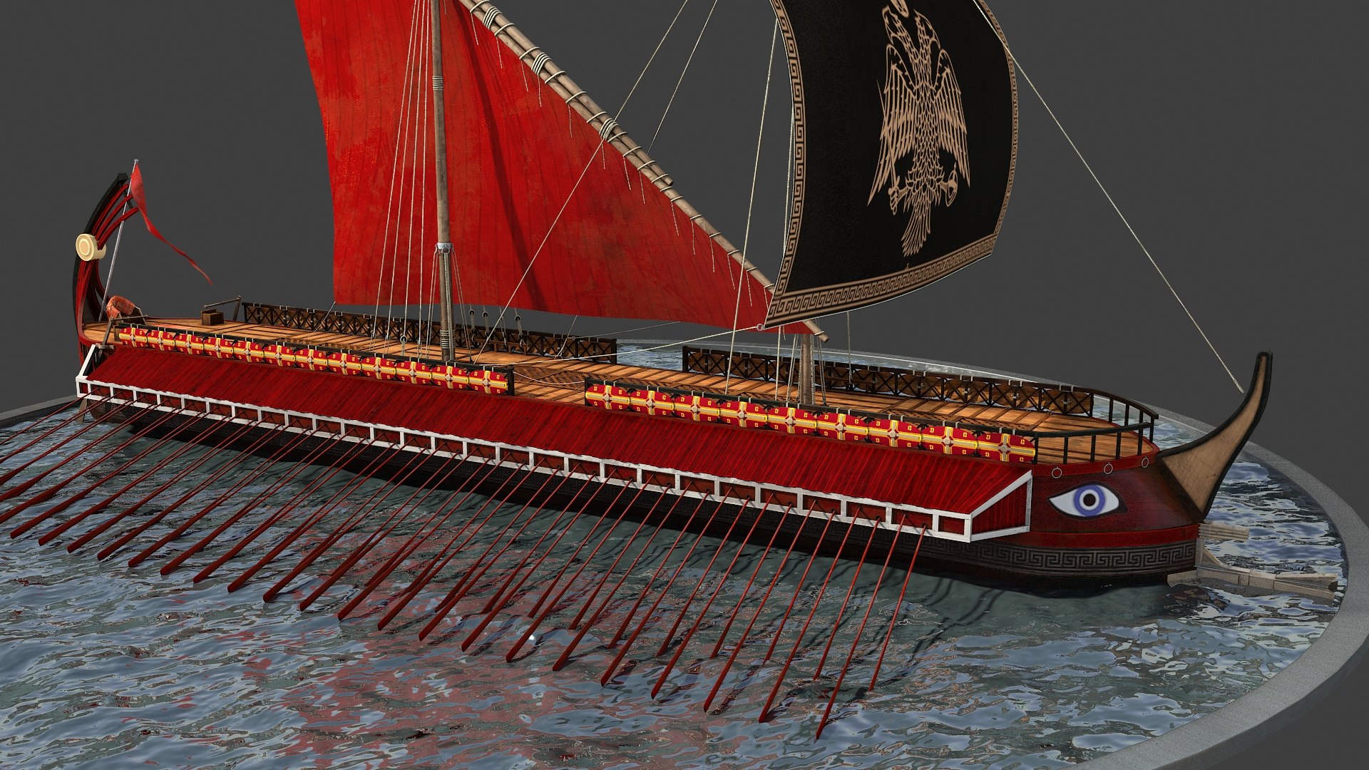 Greek Warship 3D - TurboSquid 2066724