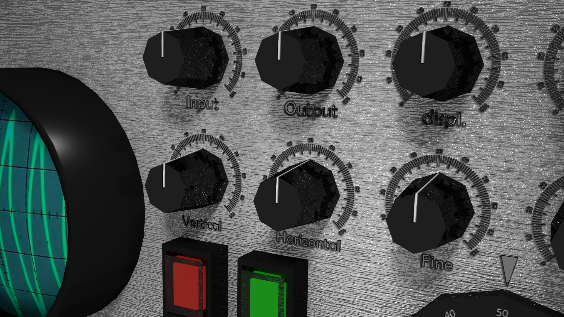 3d Vintage Oscilloscope