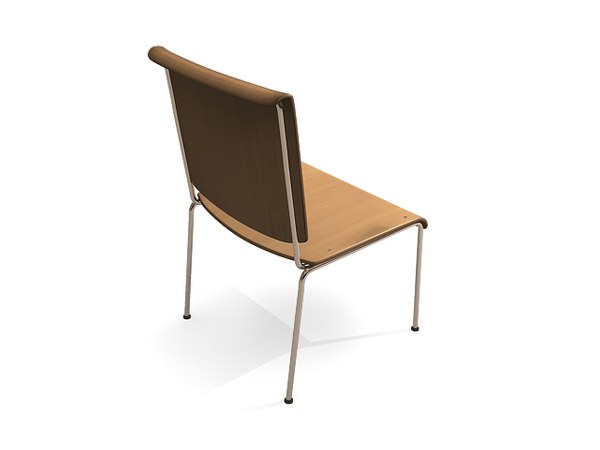 free simple classroom chair 3d model