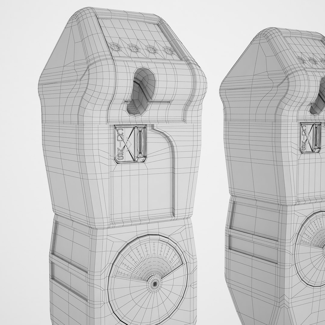 la parking meter 3d model