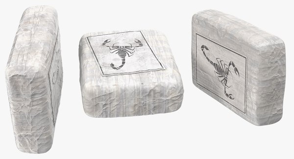 Cocaine bricks package 3D model - TurboSquid 1396106