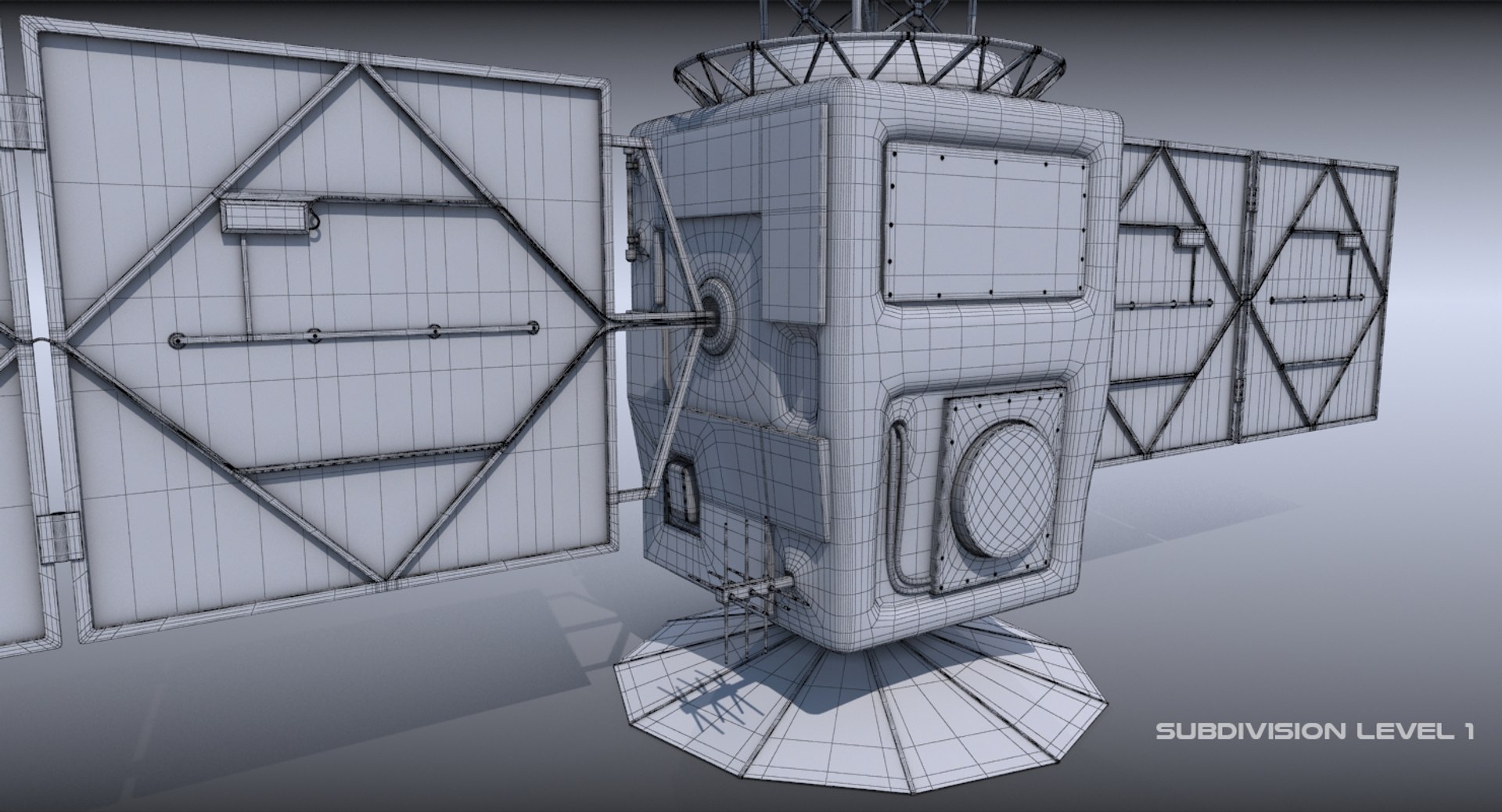 3d Model Generic Satellite Real