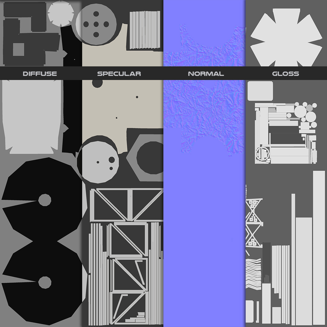 3d model generic satellite real