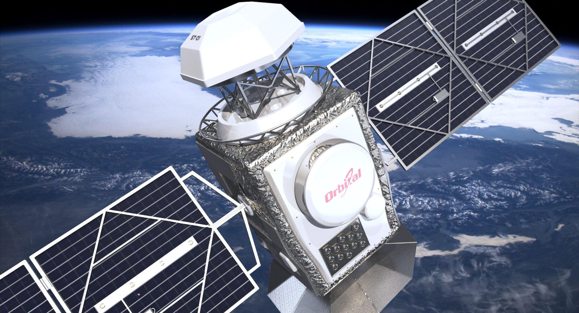 3d Model Generic Satellite Real