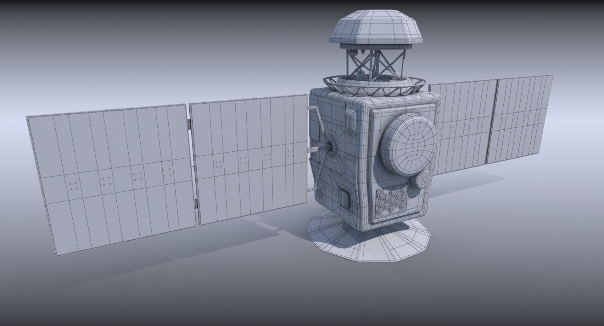 3d Model Generic Satellite Real